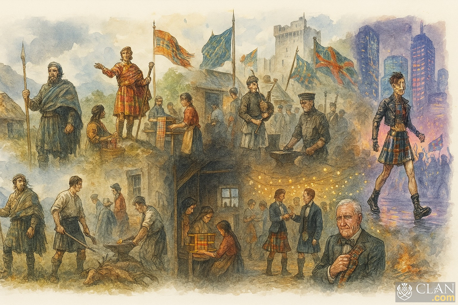 The Evolution of the Modern Scottish Kilt | CLAN