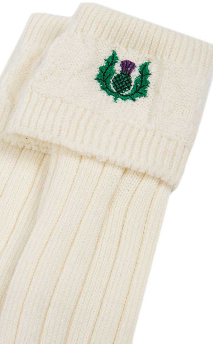 Thistle Embroidery Kilt Hose | CLAN