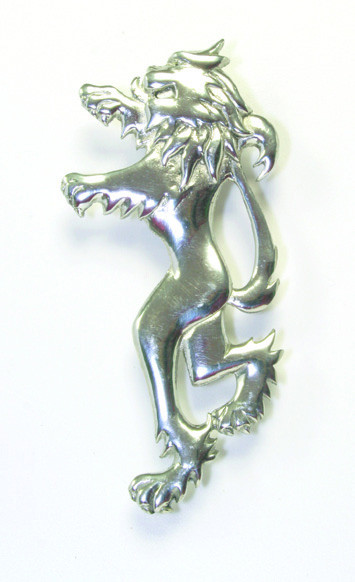 Chrome Lion Rampant Kilt Pin | CLAN