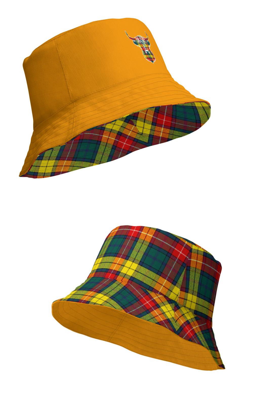 Tartan Design Reversible Bucket Hat - Summer Collection - Collections ...