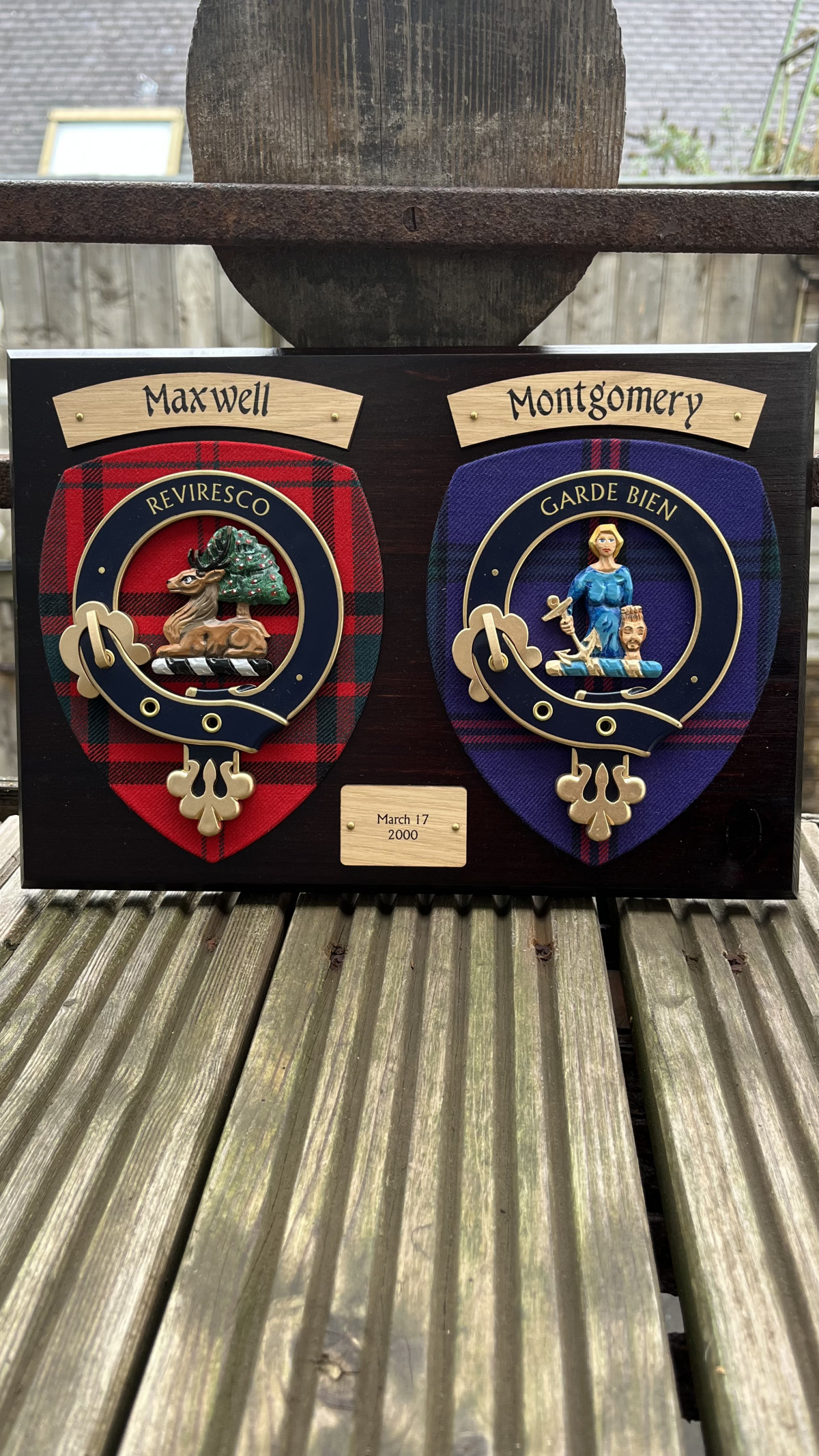 Double Clan Crest Wall Plaque | CLAN