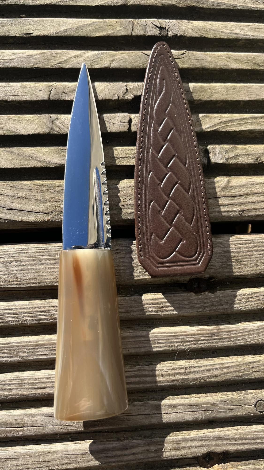 Oxhorn Handle Sgian Dubh | CLAN