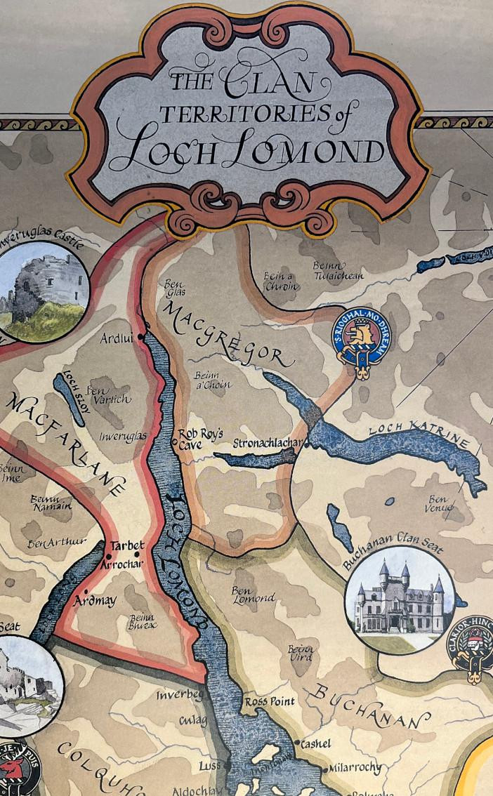 Clan Map Of Loch Lomond | CLAN
