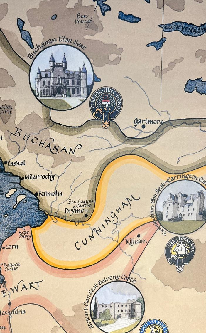Clan Map Of Loch Lomond | CLAN