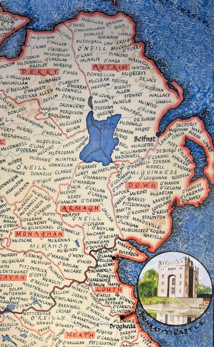 Clan Map Of Ireland | CLAN