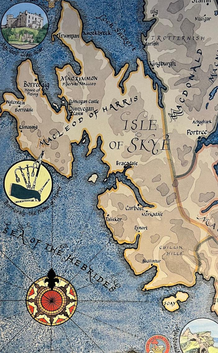 Clan Map Of The Isle Of Skye | CLAN