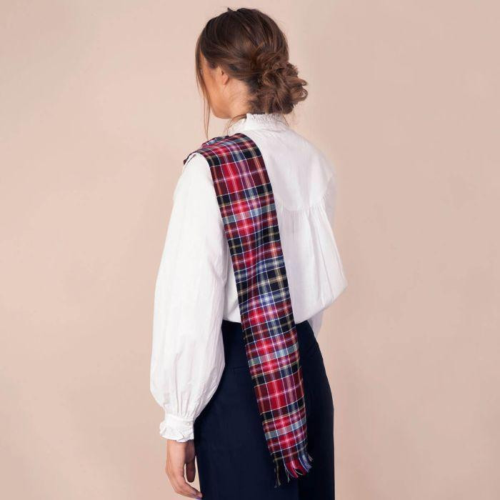Classic Mini Rosette Tartan Sash Clan