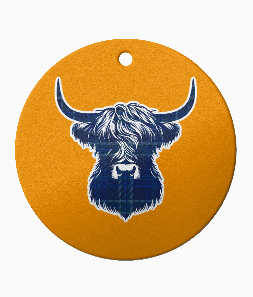 Tartan Design Ceramic Ornament | CLAN