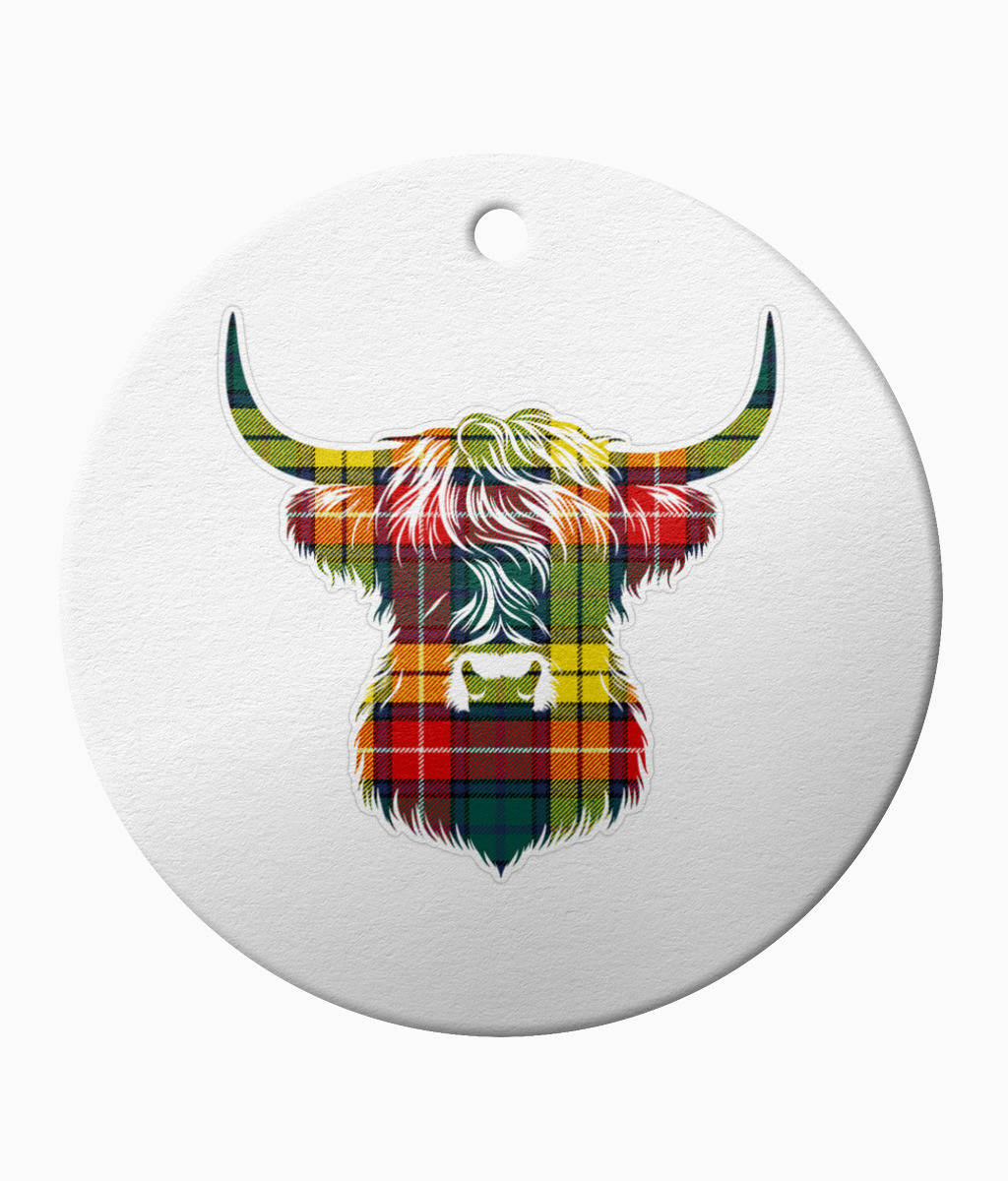 Tartan Design Ceramic Ornament | CLAN