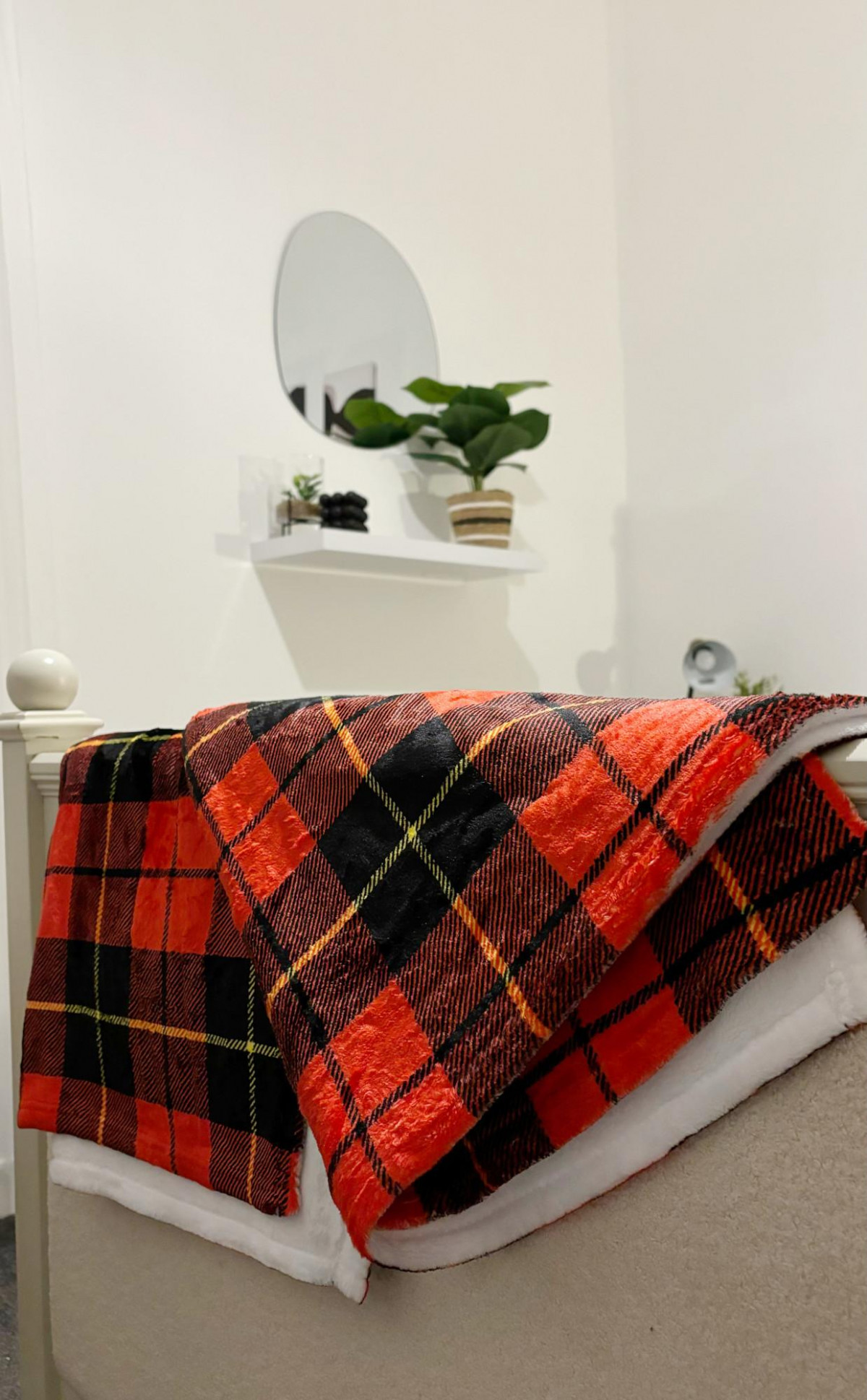 tartan bed throws