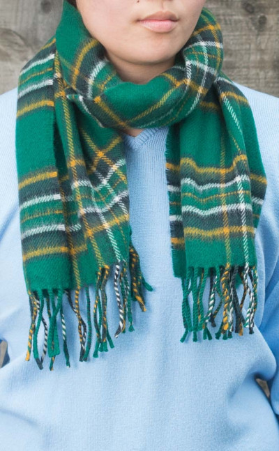 Irish Tartan Luxury Lambswool Scarf | CLAN