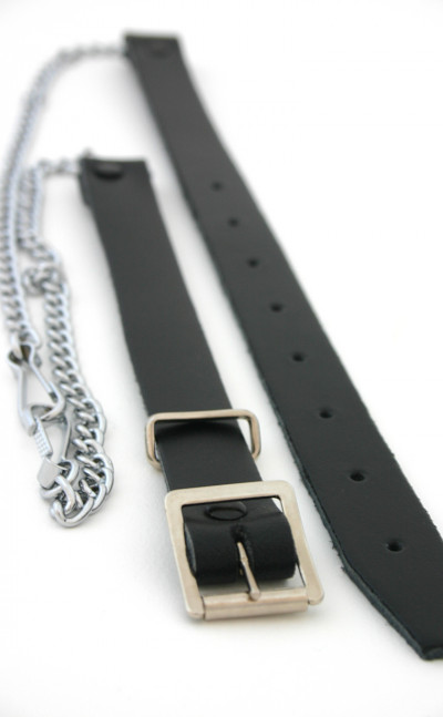 Chrome Leather Chain Strap | CLAN
