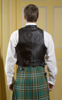 Irish Brian Boru Jacket, Black, with vest | CLAN